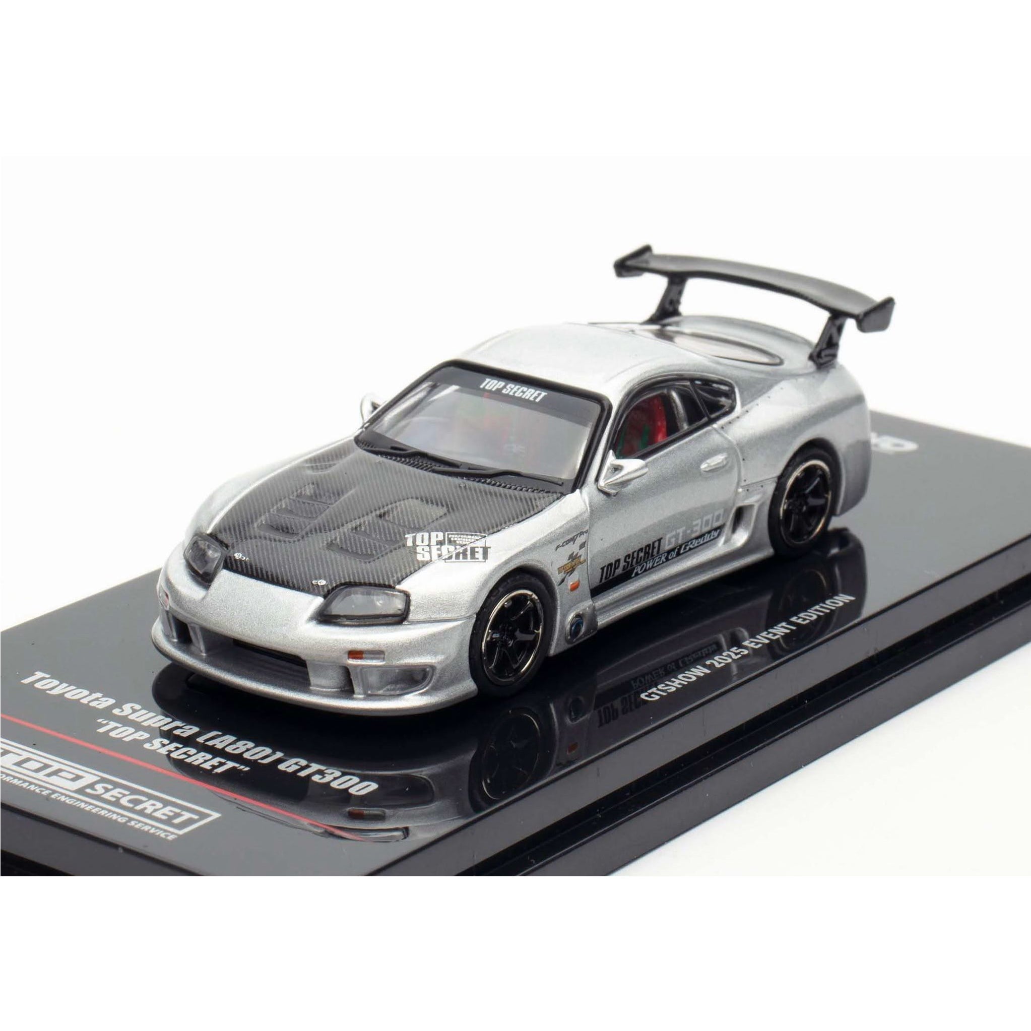 INNO64 1/64 Toyota Supra (A80) GT300 "TOP SECRET" Silver GTSHOW 2025 ...